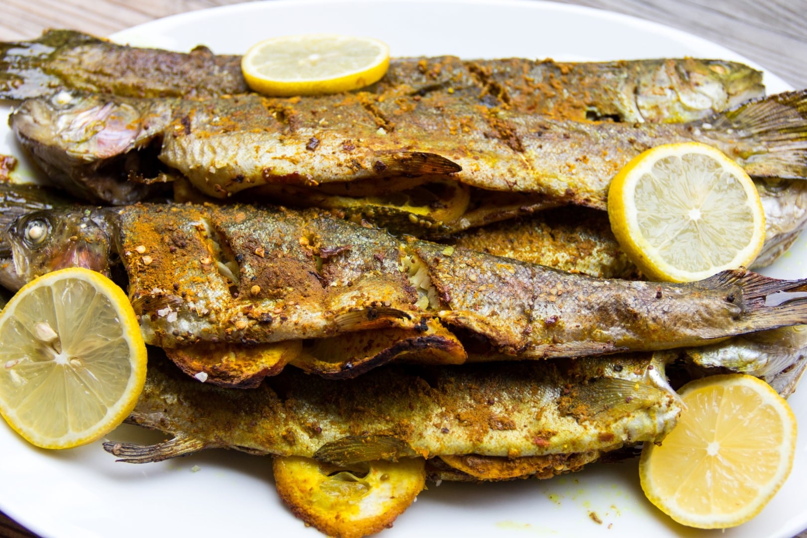Whole Roasted Trout with Turmeric and Piri Piri - Home Sweet Sweden